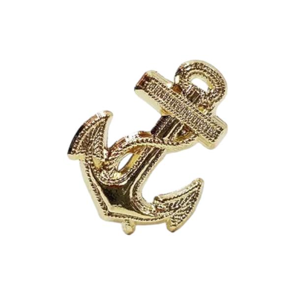 Anchor made of steel, gold plated / 18mm x 25mm | SMA NAUTIC PRODUCTS